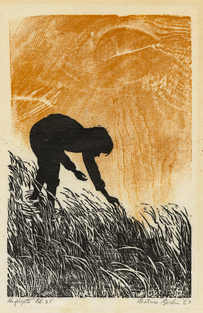 Beatrice BERLIN - Highgate - Color woodcut on thin laid Japan paper ...