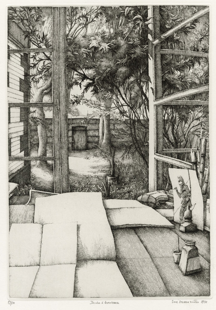 Erik Desmazieres - Jardin a Bordeaux - etching — Armstrong Fine Art