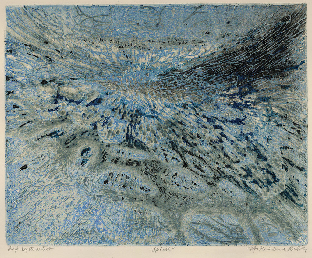 Krishna REDDY - Splash - Simultaneous color printing - intaglio print ...