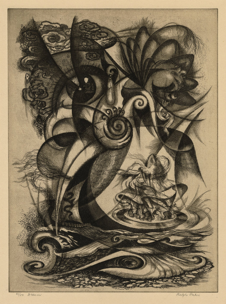 Ralph FABRI - Dream - Etching on wove paper - 1948 — Armstrong Fine Art
