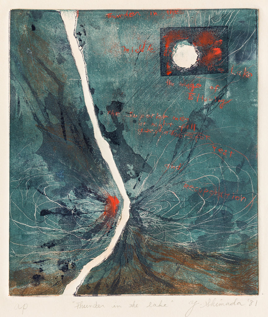 SHIMADA Yoshiko - Thunder in the Lake - Color intaglio - 1981 ...