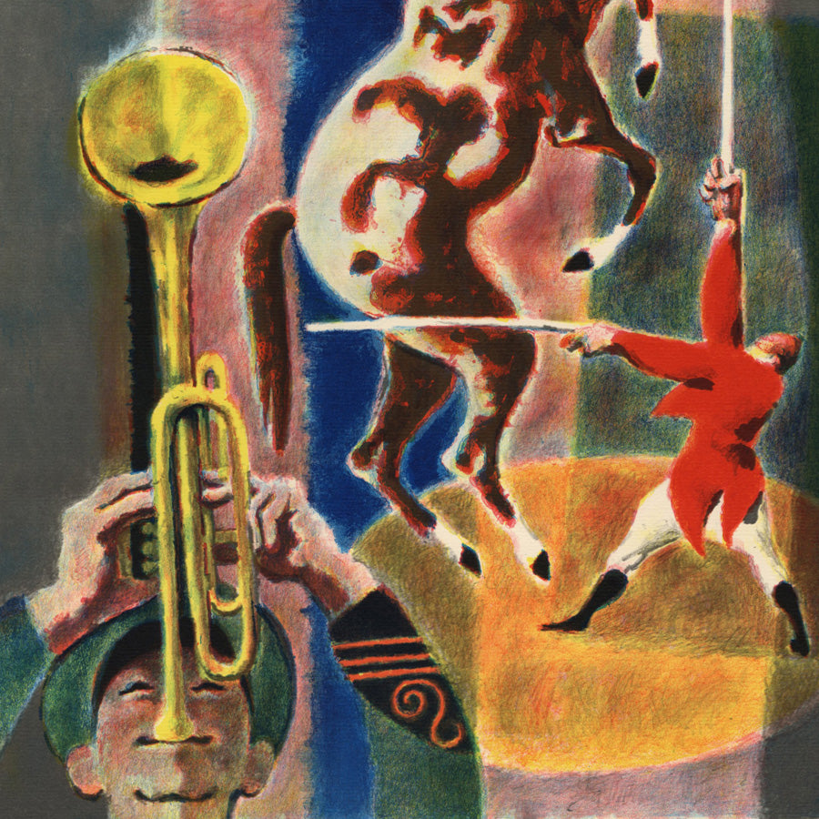 Georges SCHREIBER - Ringmaster - Color lithograph — Armstrong Fine Art