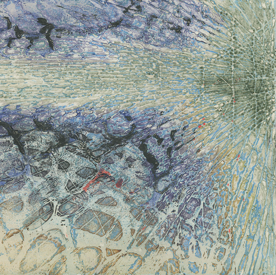 Krishna REDDY (1925-2018): Flight, Atelier 17, color viscosity print ...