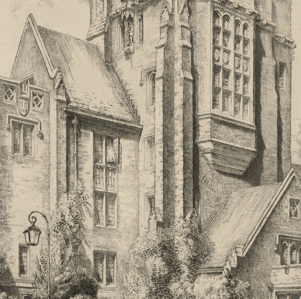 Louis Orr - Princeton University: Henry Hall - etching — Armstrong Fine Art