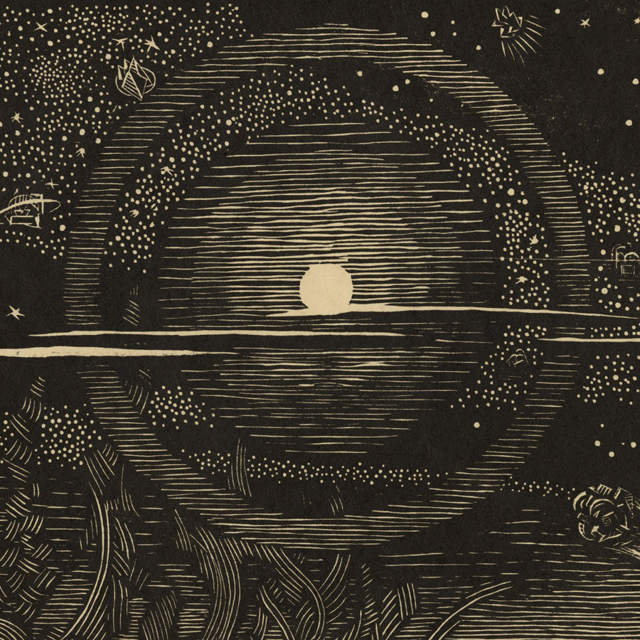 Victor Delhez - Cosmogonie - Cosmogony - universal creation - woodcut ...